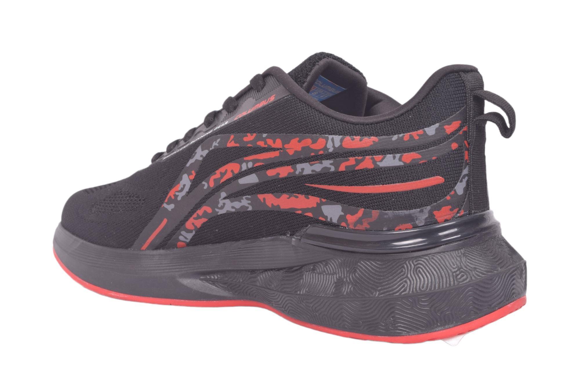 Columbus BLK/RED SPORTS SHOES :: Online Shopping @ PARMAR BOOT HOUSE ...